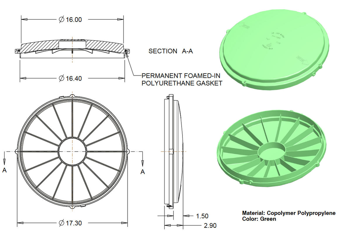 16" x 14" Septic Tank Riser Kit - Wholesale Septic Supply