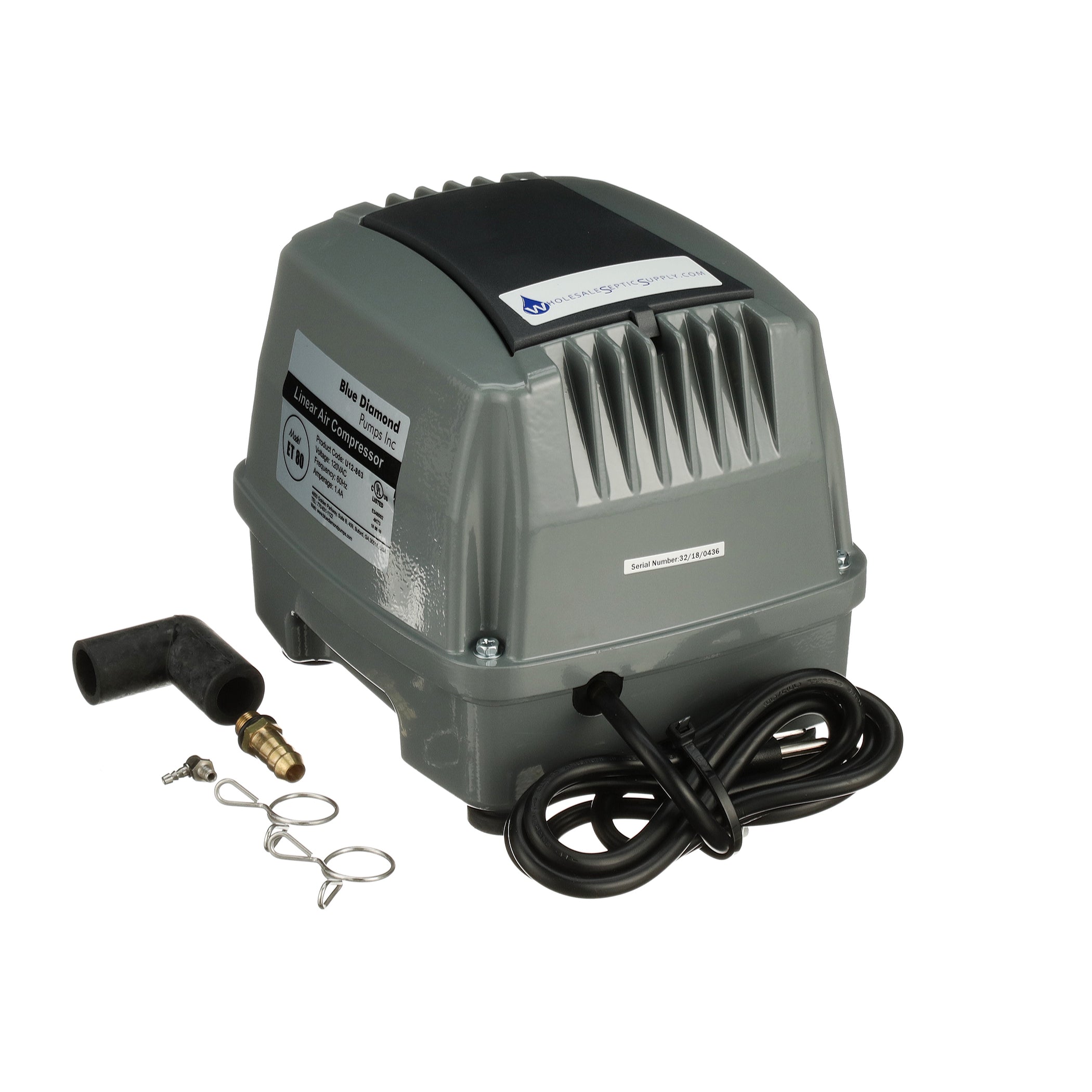 Blue Diamond ET80 Septic Air Pump - Wholesale Septic Supply