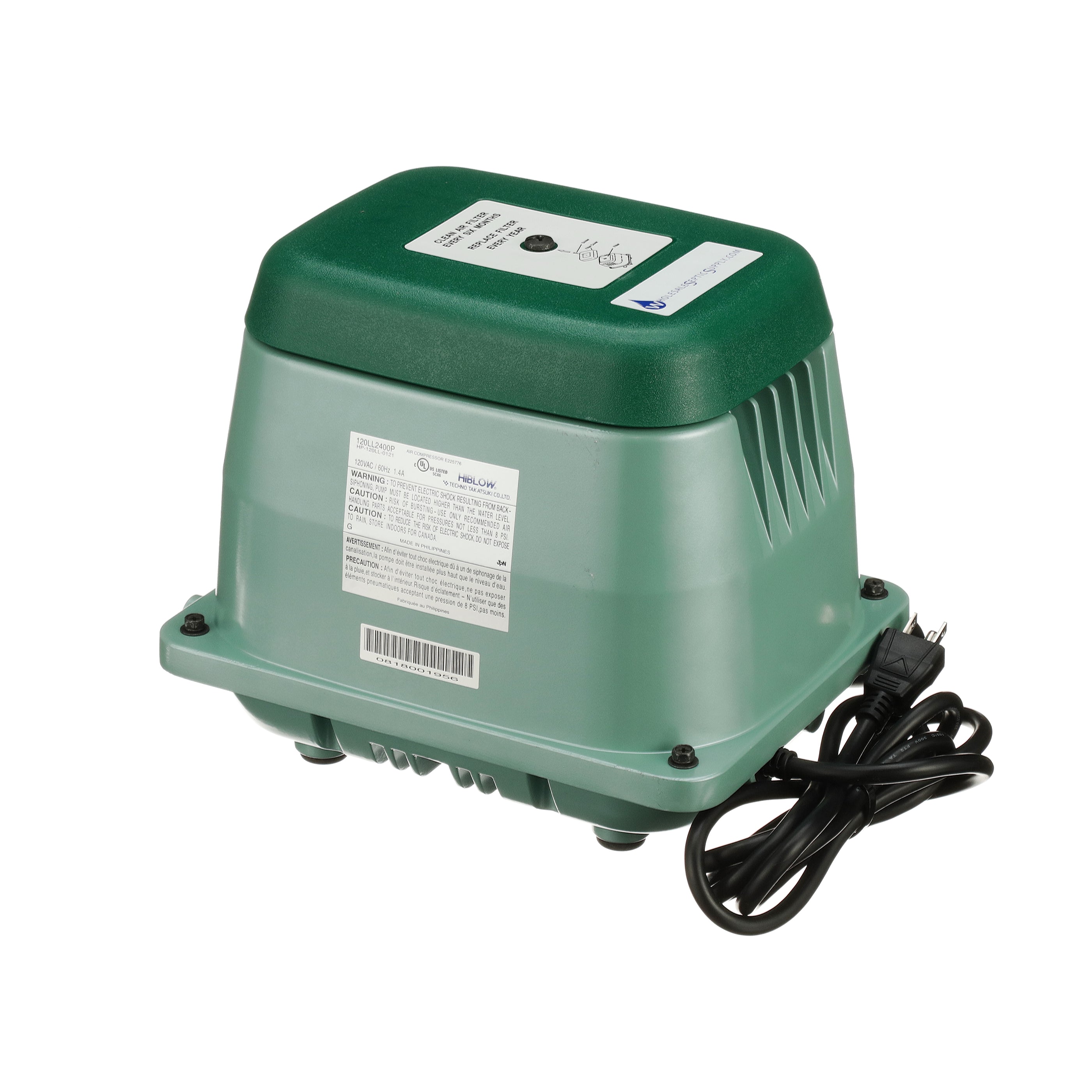 HIBLOW HP-120LL Septic Air Pump - Wholesale Septic Supply