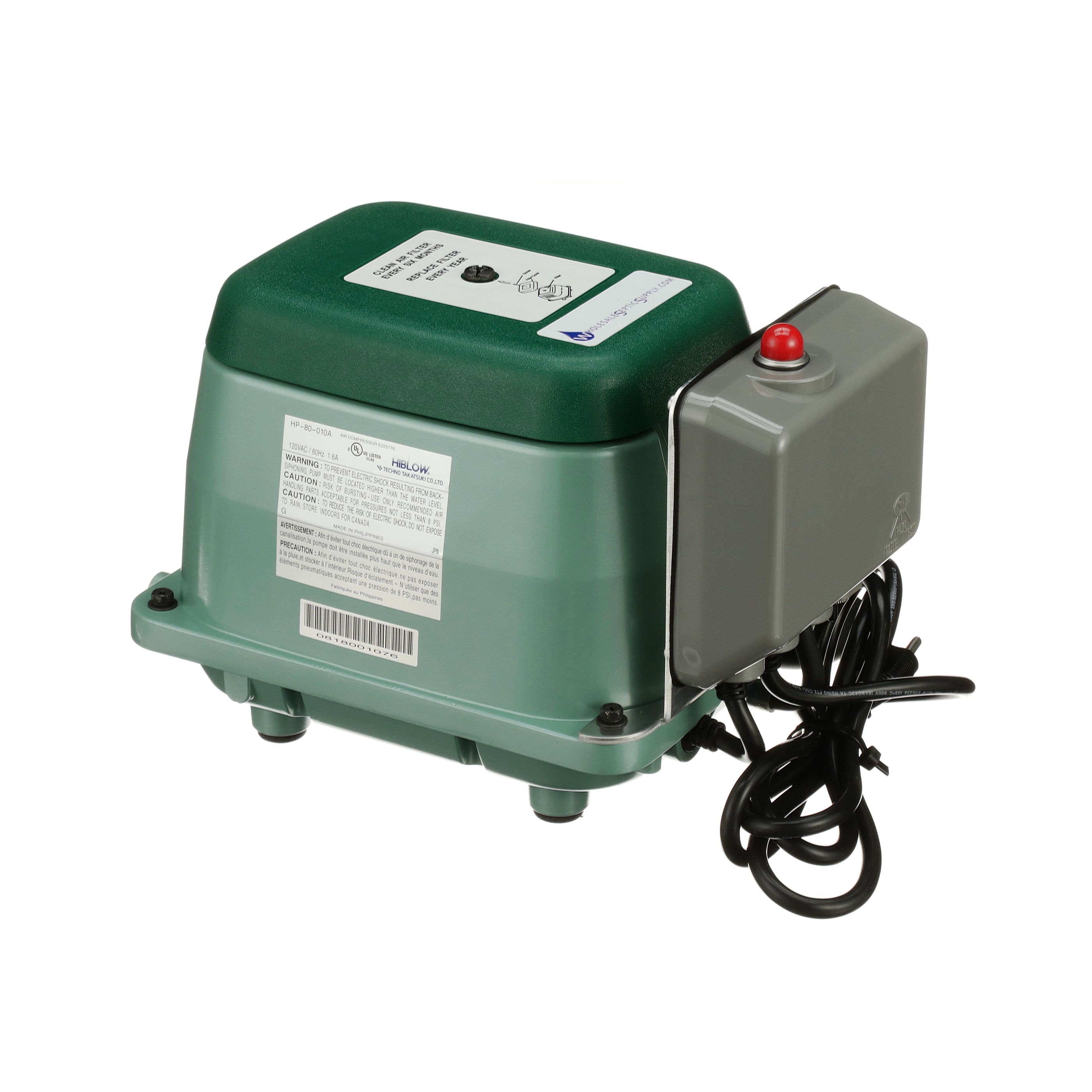 Hiblow HP-80A Septic Air Pump - Wholesale Septic Supply