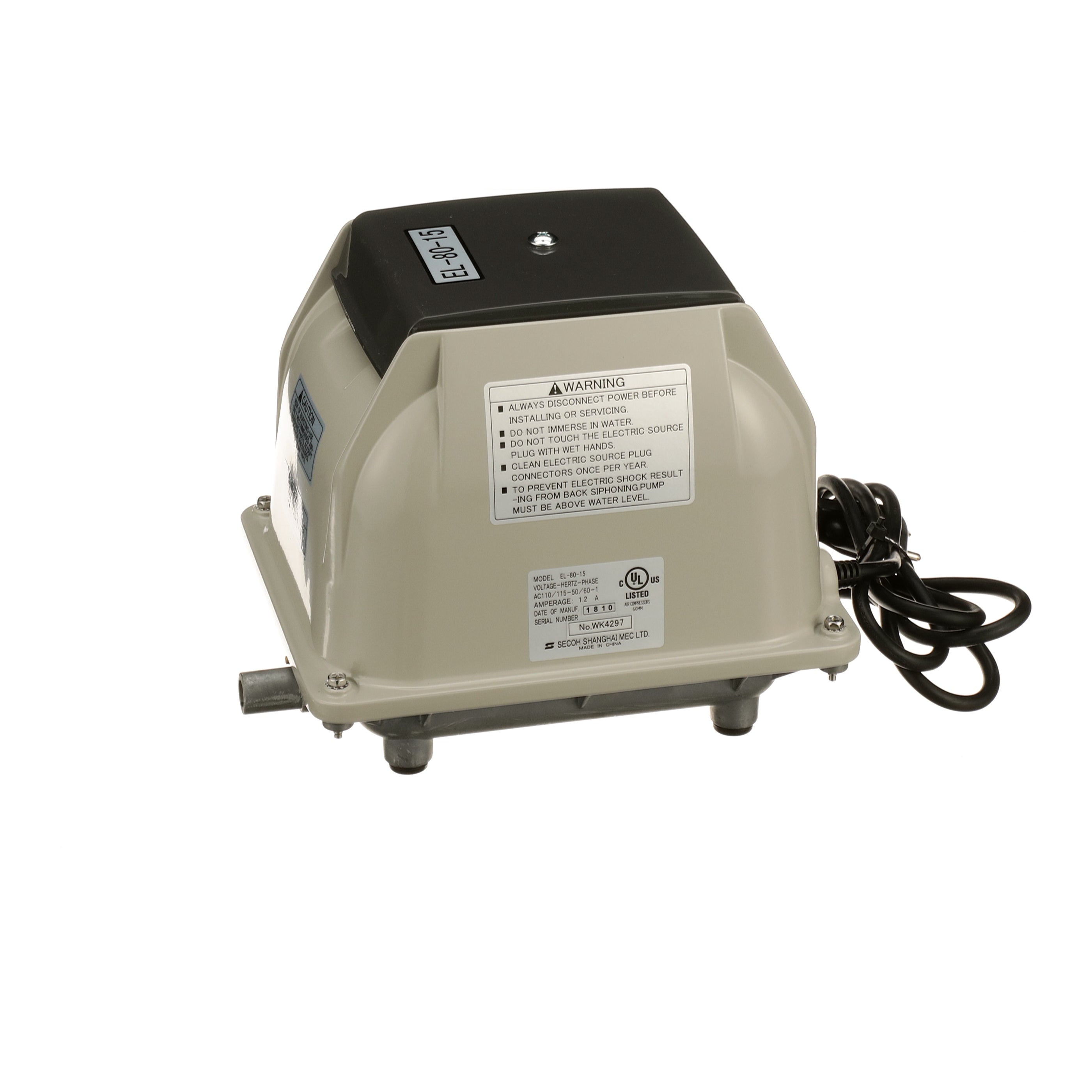 Secoh EL-80-15 Septic Air Pump - Wholesale Septic Supply